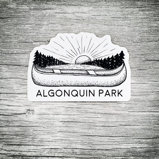 STICKER: "Algonquin Park" Sketch Canoe - The Portage Outpost