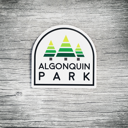 STICKER: "Algonquin Park" Green Trees - The Portage Outpost