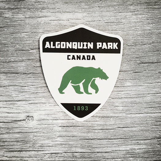 STICKER: "Algonquin Park" Bear Crest - The Portage Outpost